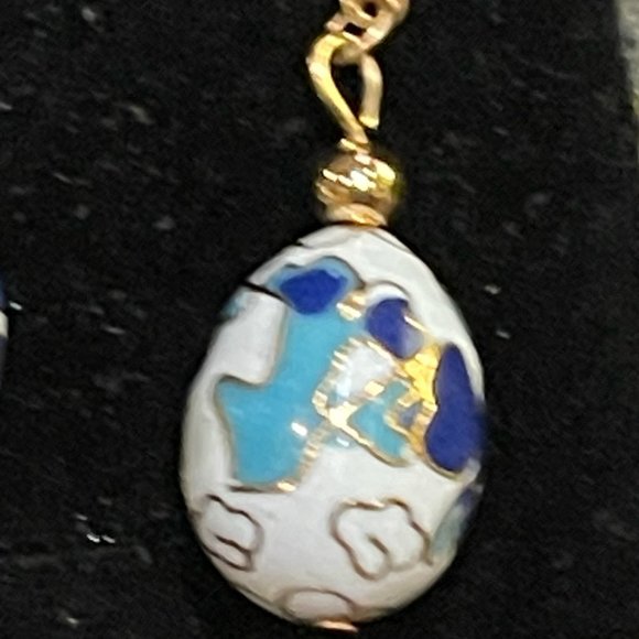 Avon | Jewelry | E2 Vintage Avon Cloisonne Egg Earrings | Poshmark